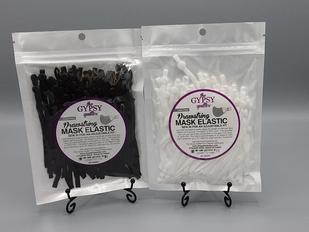 Drawstring Mask Elastic 30 Sets lot of 60 - Etsy