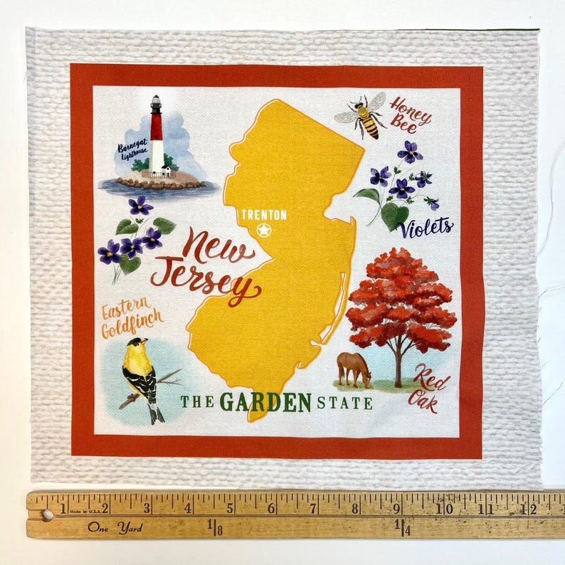 State Fabric Blocks - Limited Edition - Maryland, Delaware, West ...
