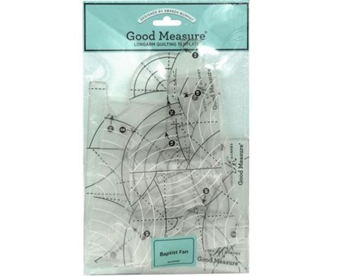 Baptist Fan Good Measure Longarm Quilting Template Ruler #GMAMBF - Etsy