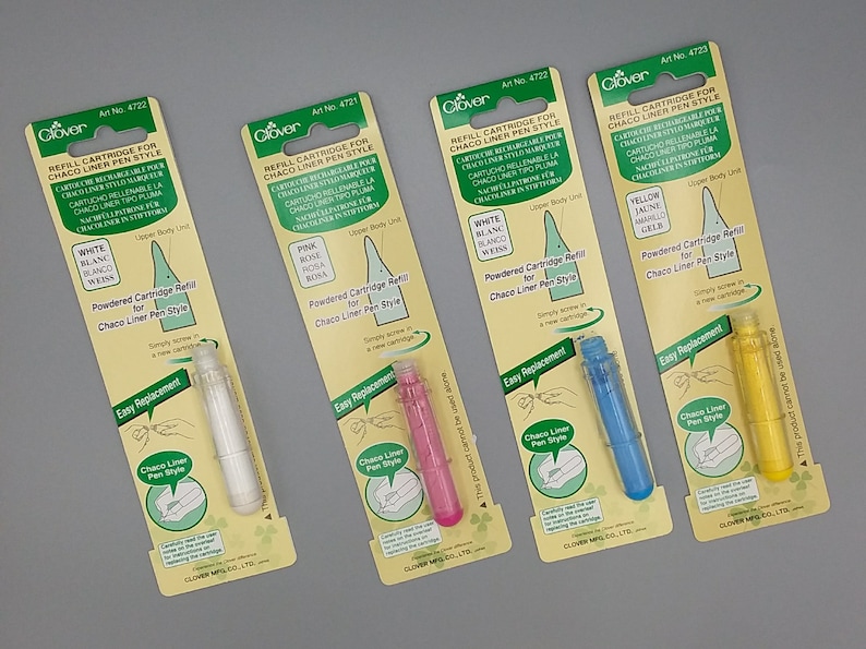 Clover Chaco Liner Pen Chalk Refill - Etsy