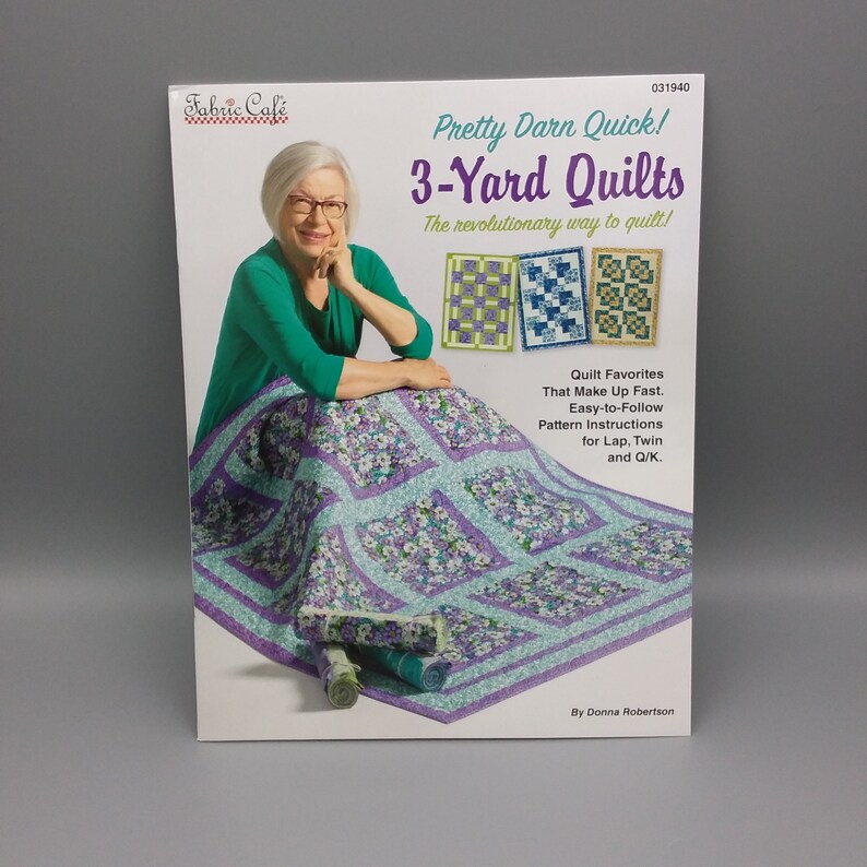 Pretty Darn Quick 3 Yard Quilts Book Fabric Cafe Donna - Etsy