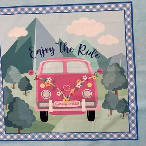 Enjoy the Ride Fabric Quilt Panel #14267-55 Benartex Kanvas Studio - Etsy