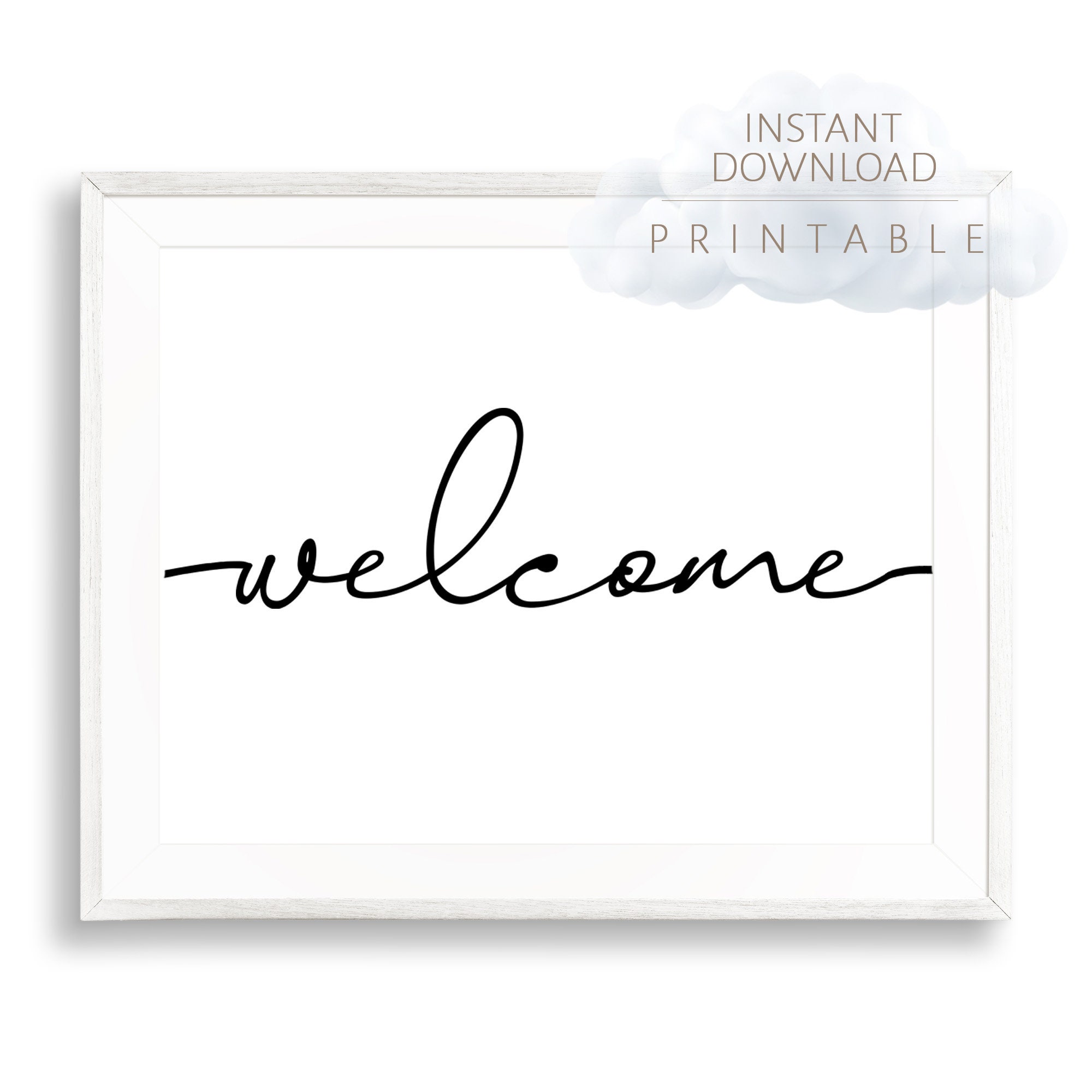 Welcome, Print, Digital Print, Digital Download, Printable, Family ...