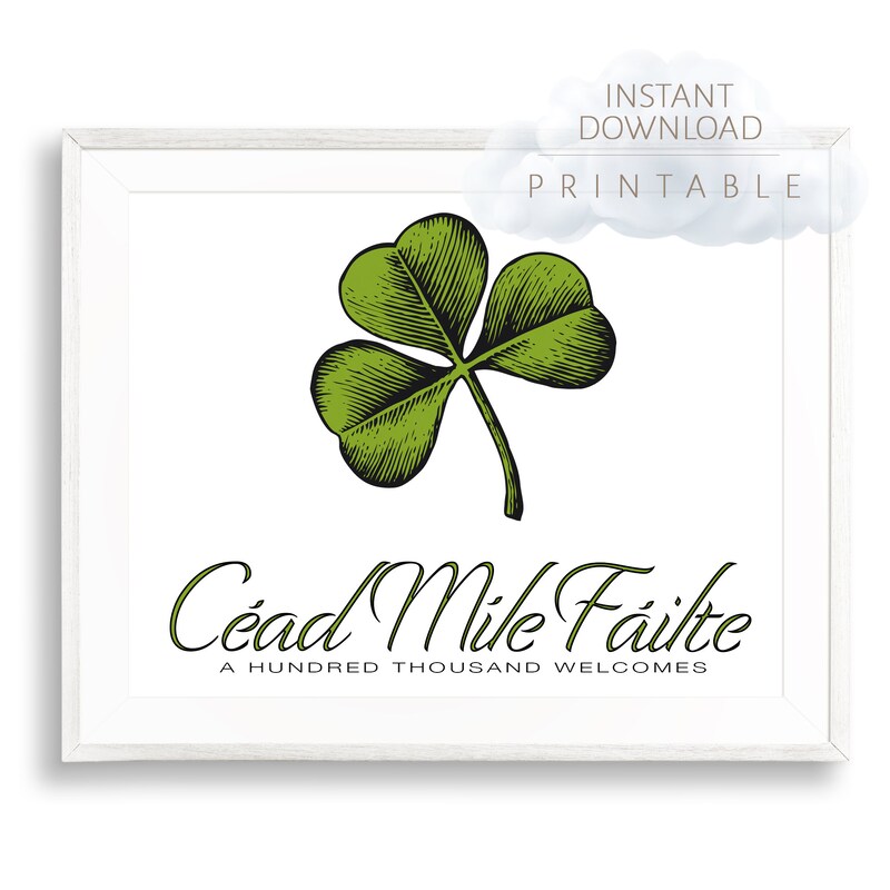 Cead Mile Failte - Etsy