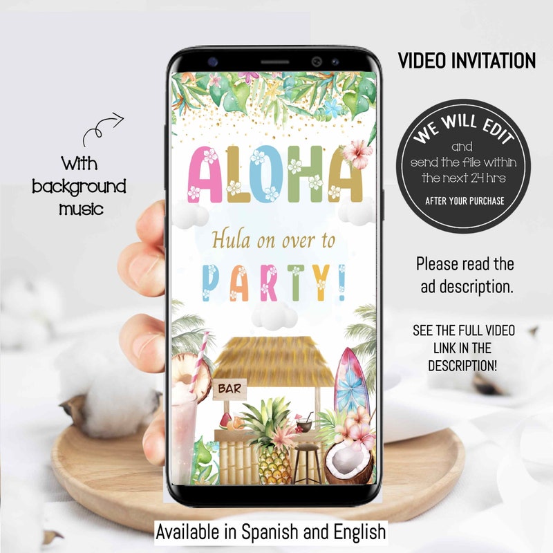 Aloha Invitation - Etsy