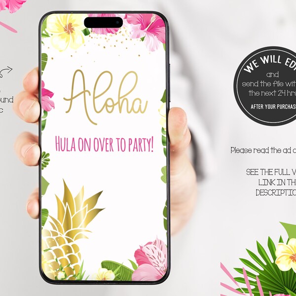 Aloha Invitation - Etsy