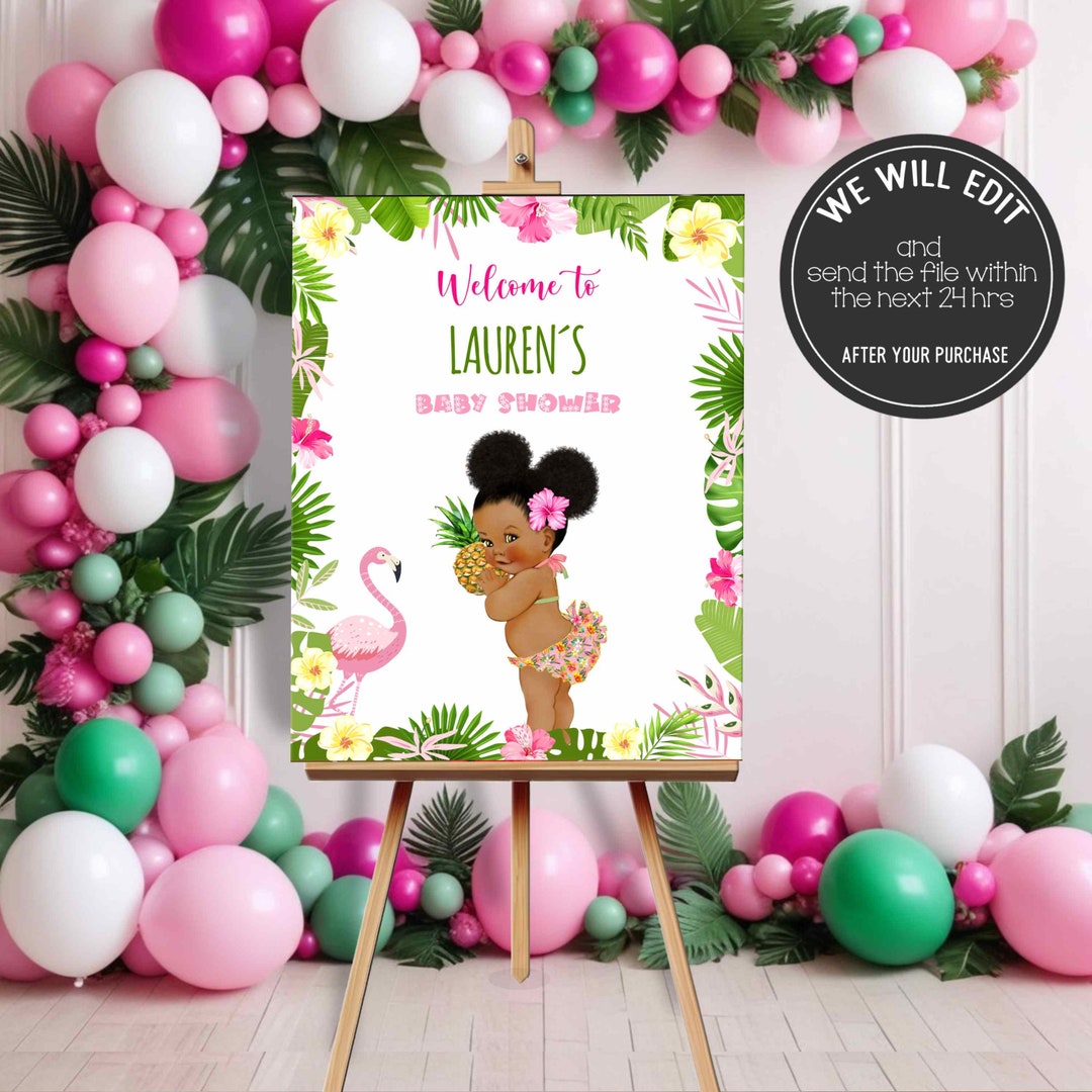 ALOHA Welcome Sign, Hawaiian Luau, Aloha Party, Hawaiian Welcome Sign ...