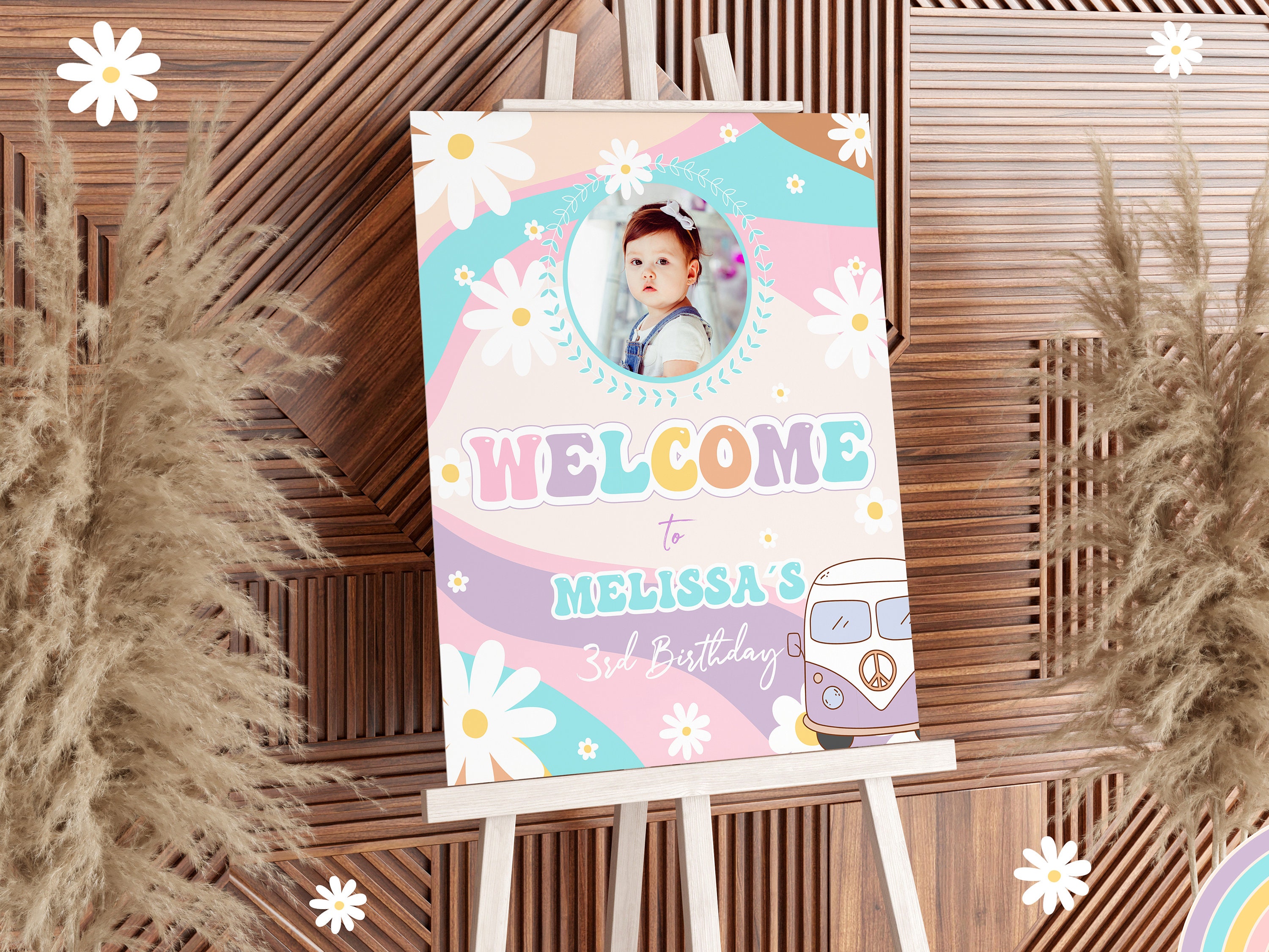 Groovy Welcome Sign, Groovy Party Decor, Welcome Retro, Groovy Birthday ...
