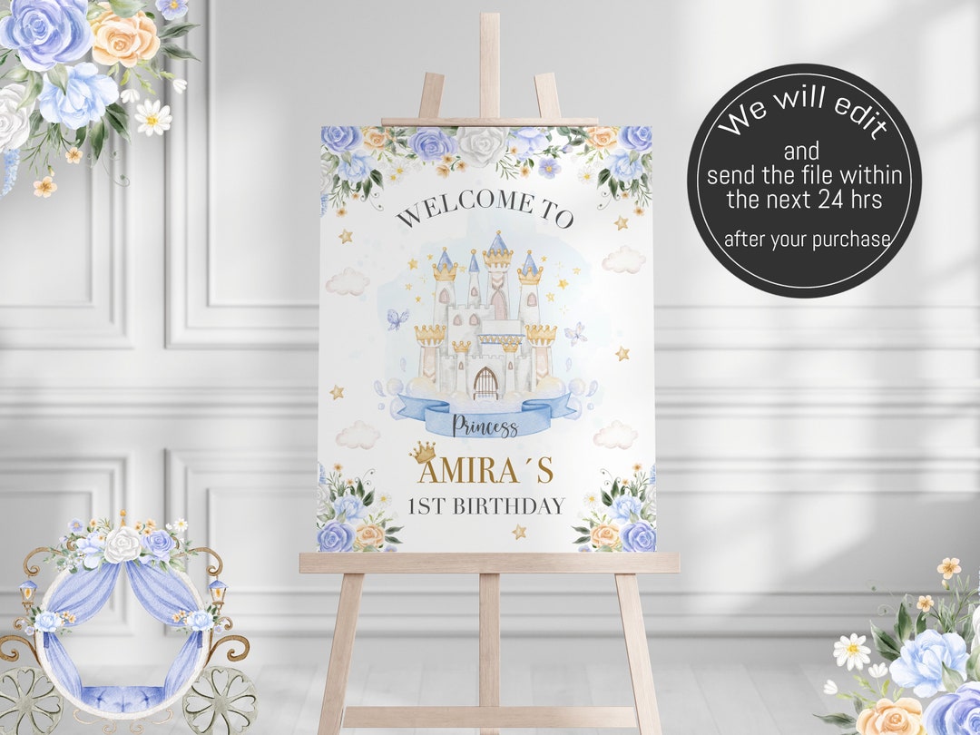 Welcome Sign Princess Princess Castle Welcome Sign Fairytale - Etsy