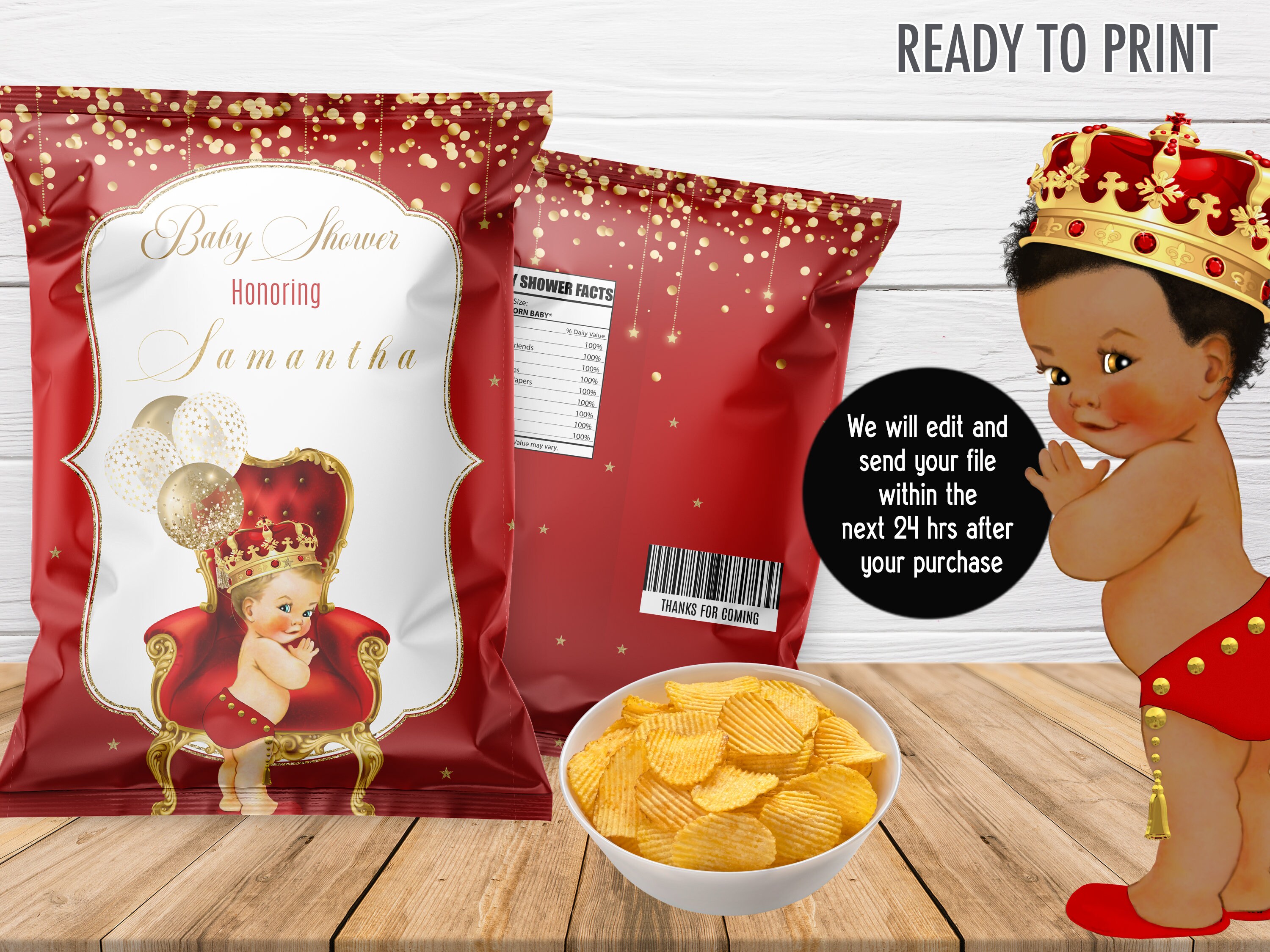 Royal Prince Chip Bags, Little Prince Chip Bags, Little Prince Red and ...