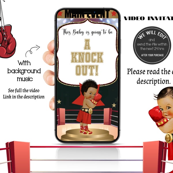 Boxing Baby Shower - Etsy