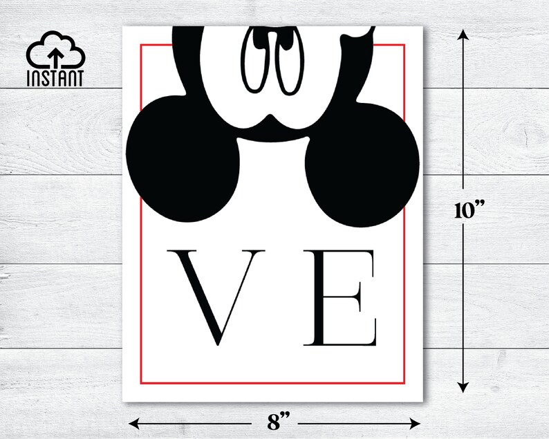 Mickey Mouse Birth Stats Etsy