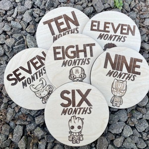 Avengers Superhero Monthly Milestone Markers/ Baby Shower Gift for ...