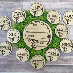 Fishing Theme Monthly Milestone Markers and Fisherman Newborn Hospital ...