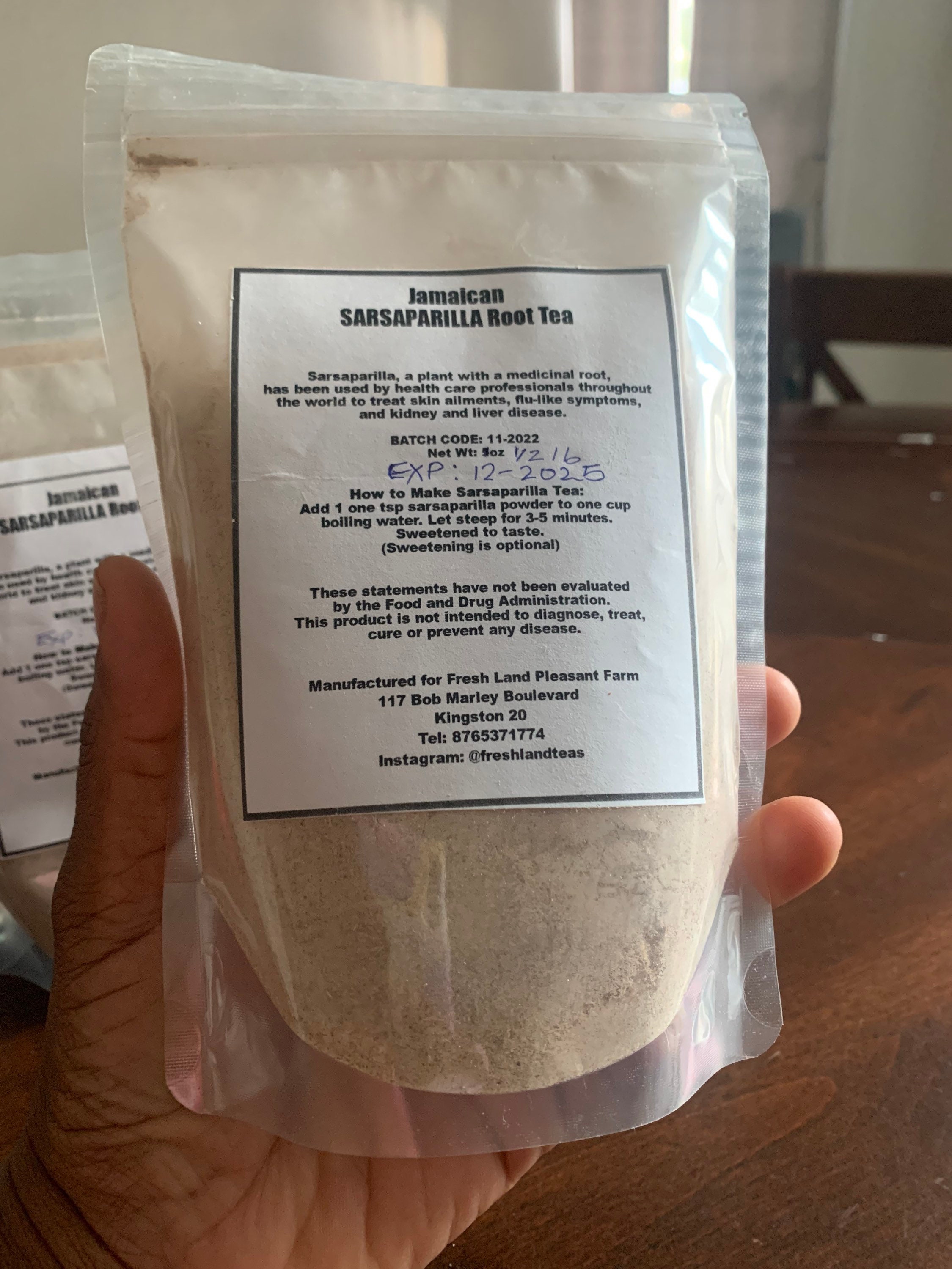 SARSAPARILLA ROOT Powder jamaicanorganic Tonic Beer Root - Etsy