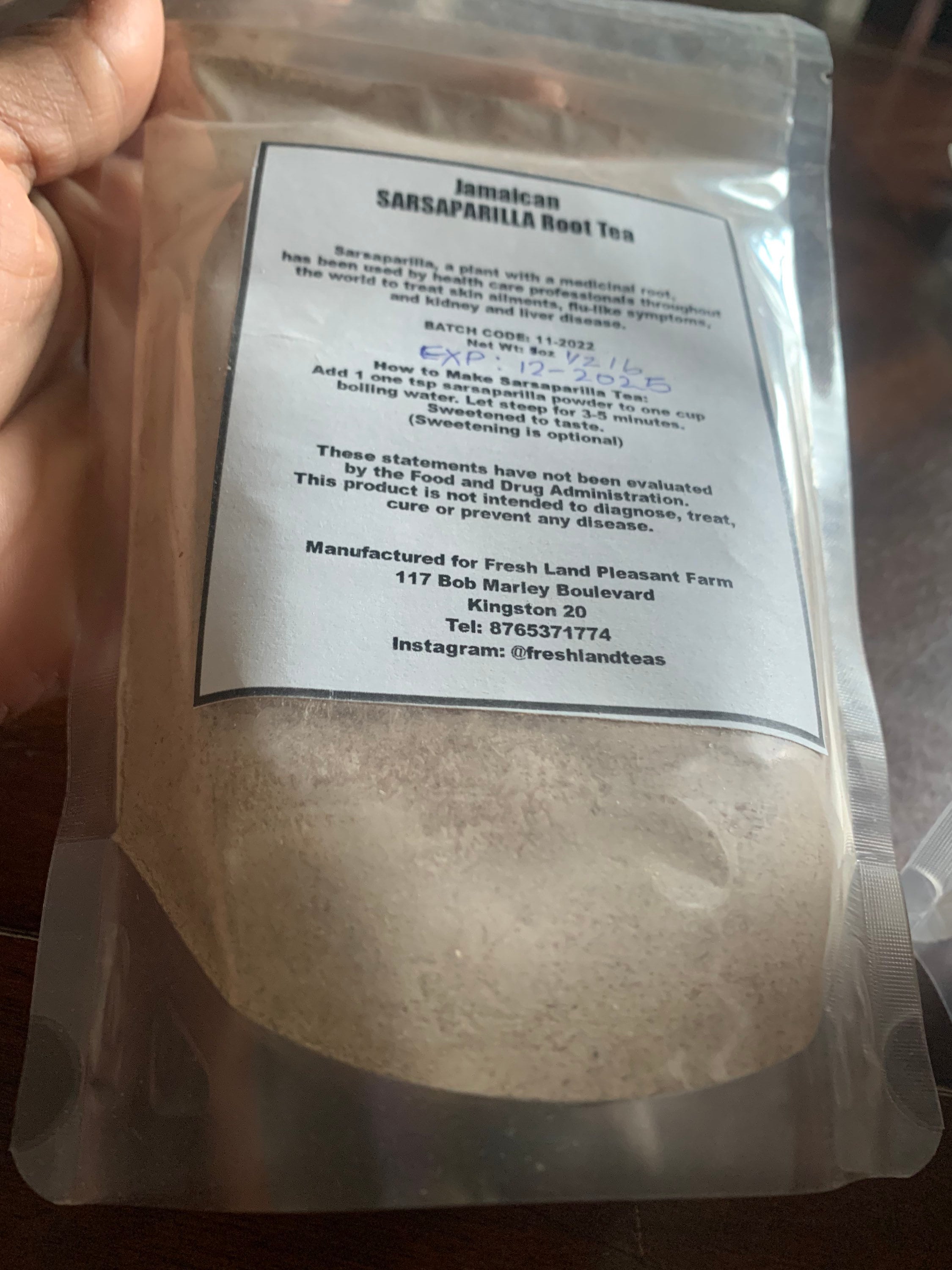 SARSAPARILLA ROOT Powder jamaicanorganic Tonic Beer Root - Etsy