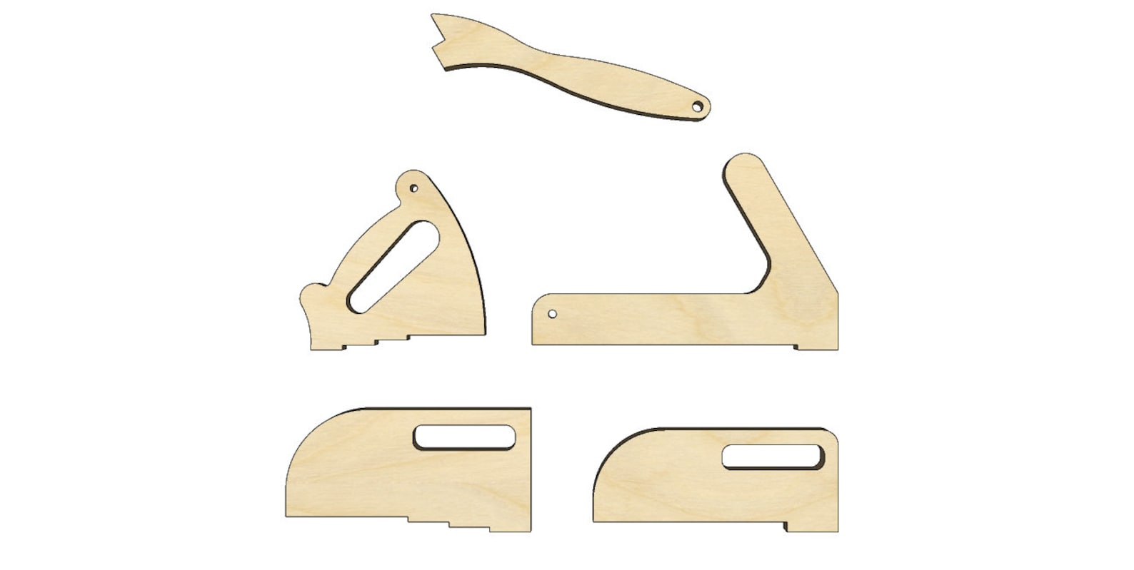 Table Saw Push Stick | Printable Templates | PDF Template | 5 Push ...