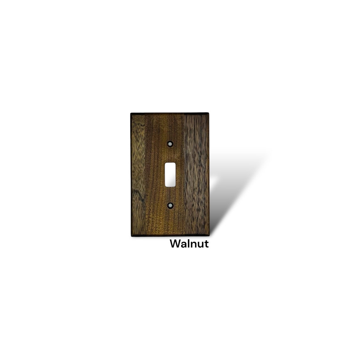 Wood Single Switch Cover Plate Toggle Switch Light Switch - Etsy