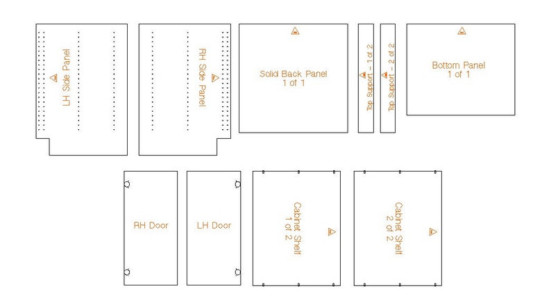 30 Inch Kitchen Lower Base Cabinet Frame Carcass CNC - Etsy