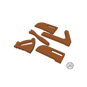 Table Saw Push Stick Printable Templates PDF Template 5 Push Sticks ...