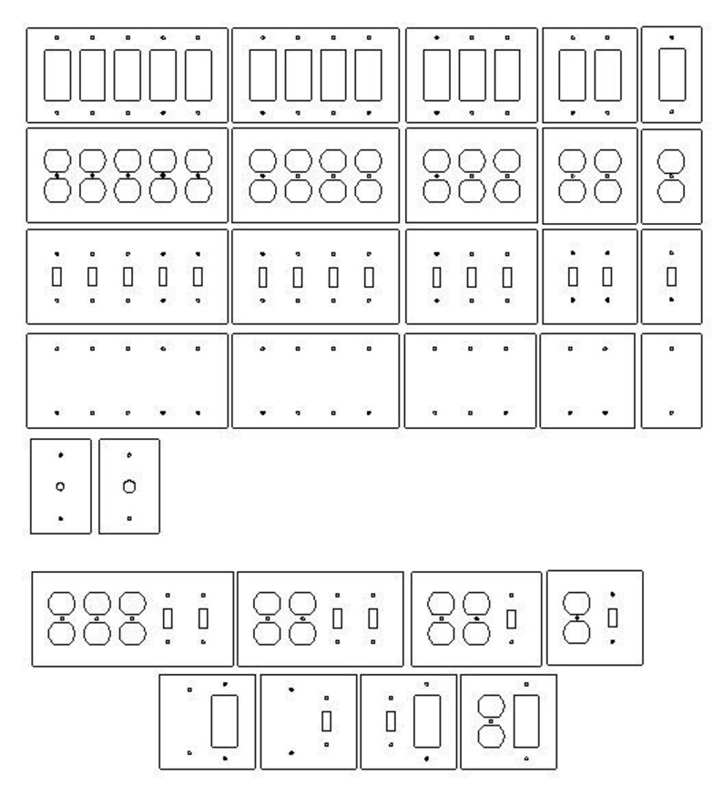 Light Switch Cover Plate Outlet Cover Plate Wall Plates - Etsy