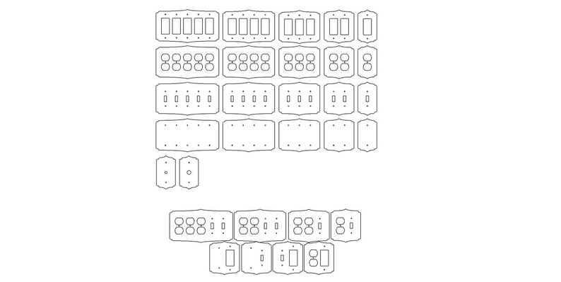 Victorian Style Light Switch Cover Plate, Outlet Cover Plate, Wall ...
