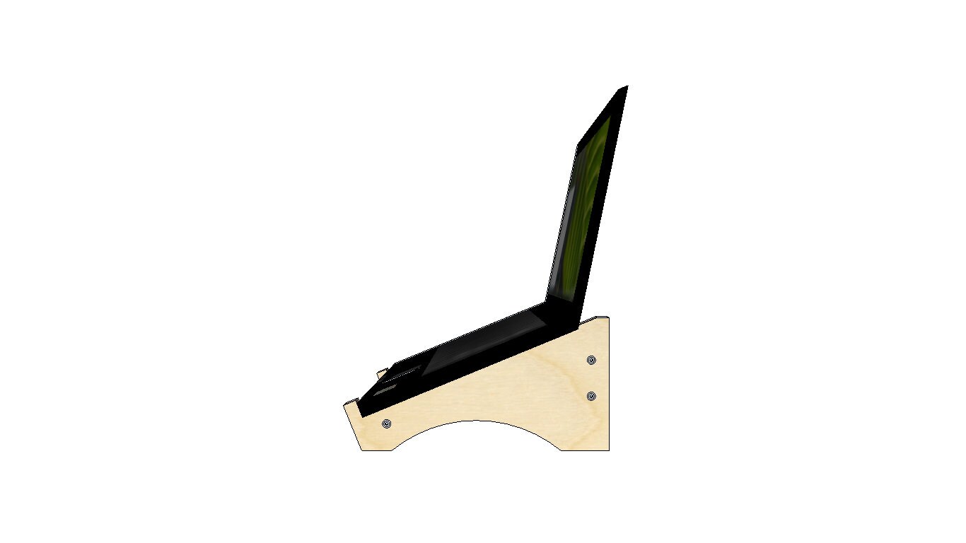 Laptop Riser, Laptop Stand, Ergonomic Laptop Support, Full Set Vector ...