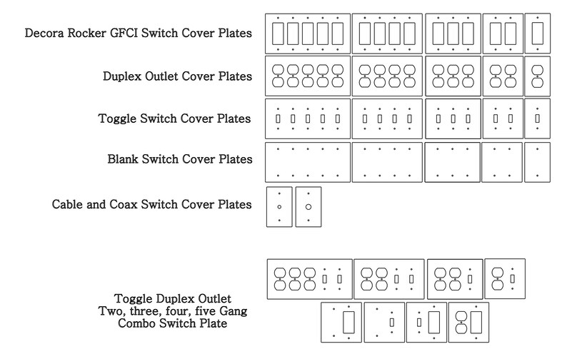 Wood Switch Cover Plate / Double Duplex Outlet Electrical - Etsy