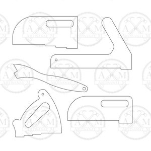 Table Saw Push Stick | Printable Templates | PDF Template | 5 Push ...