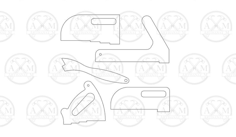 Table Saw Push Stick | Printable Templates | PDF Template | 5 Push ...