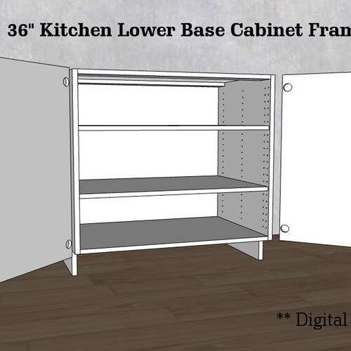 36 Inch Kitchen Lower Base Cabinet Frame Carcass CNC - Etsy
