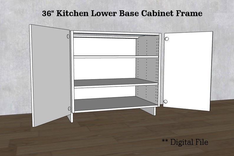 36 Inch Kitchen Lower Base Cabinet Frame Carcass CNC - Etsy