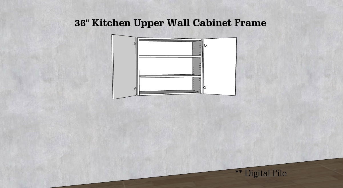 36 Inch Kitchen Upper Wall Cabinet Frame / Carcass CNC - Etsy