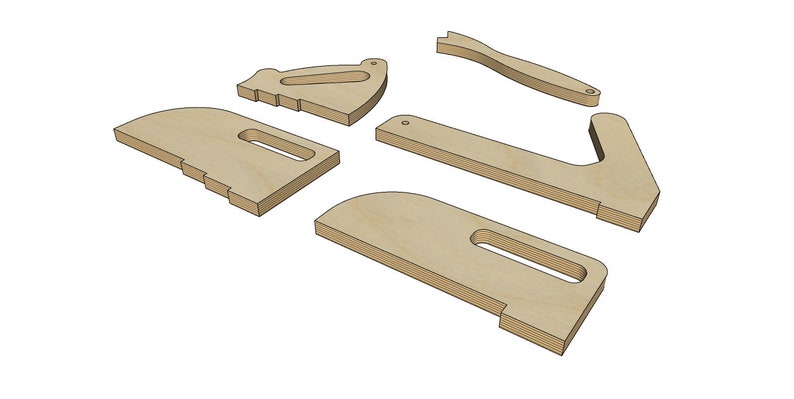 Table Saw Push Stick | Printable Templates | PDF Template | 5 Push ...