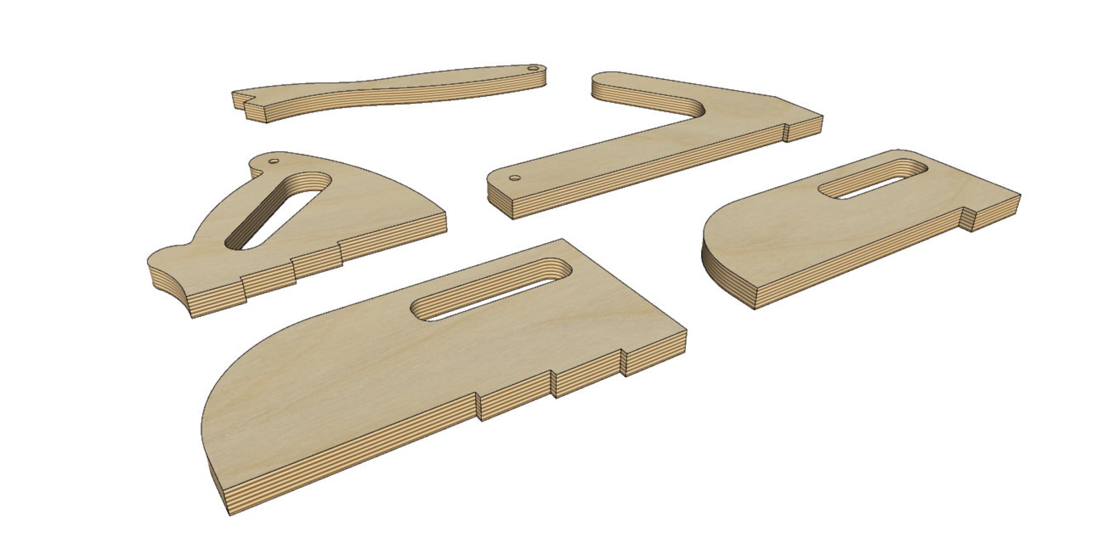 Table Saw Push Stick | Printable Templates | PDF Template | 5 Push ...