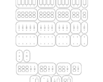 Original Light Switch Cover Svg Dxf Set Digital Download - Etsy