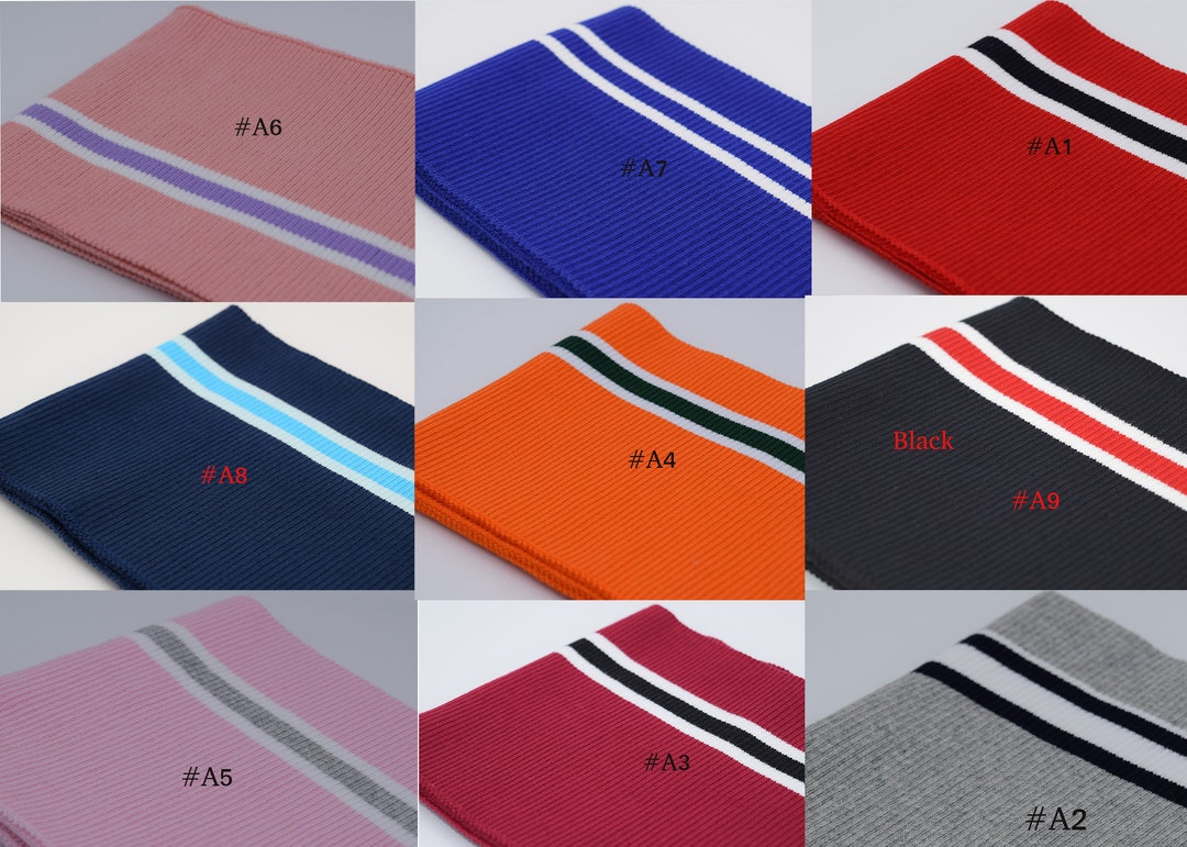 High Quality Cotton Elastic Rib Knit Cuff, Waistband, Collar Trim ...