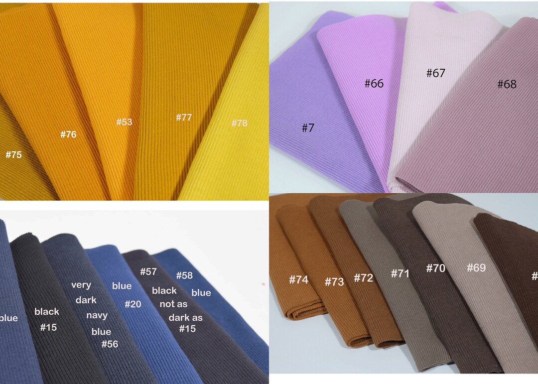 8" Long up to 54" Wide. Cotton Elastic Tube Rib Knit for Maternity ...