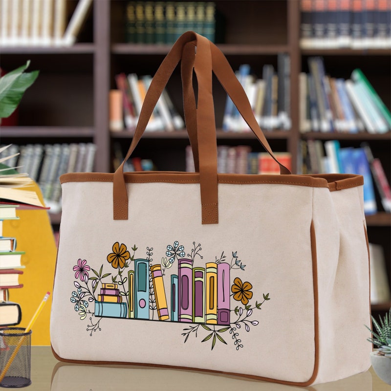Library Book Bag - Etsy