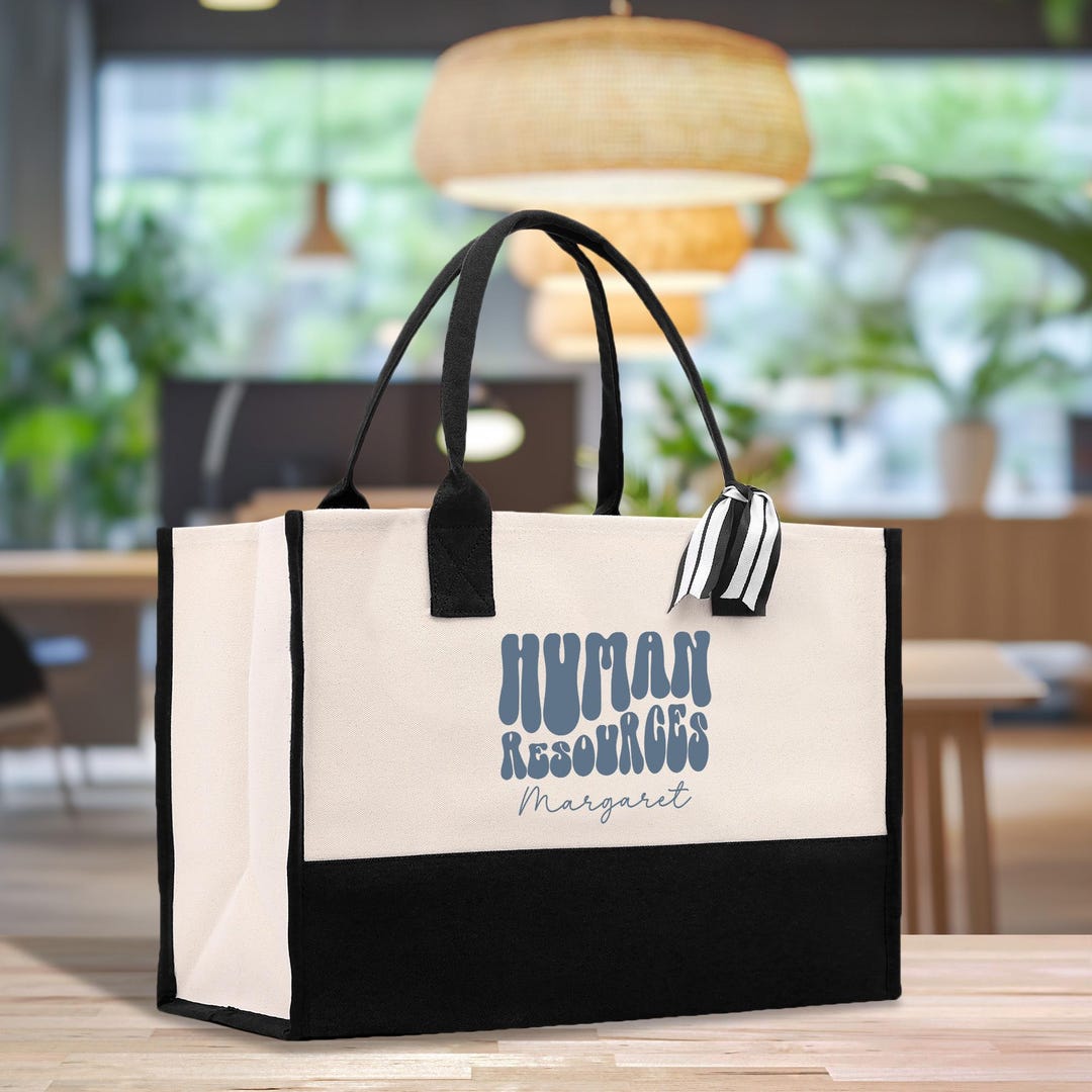 Personalized HR Tote Bag Custom Human Resources Team Gift Manager ...