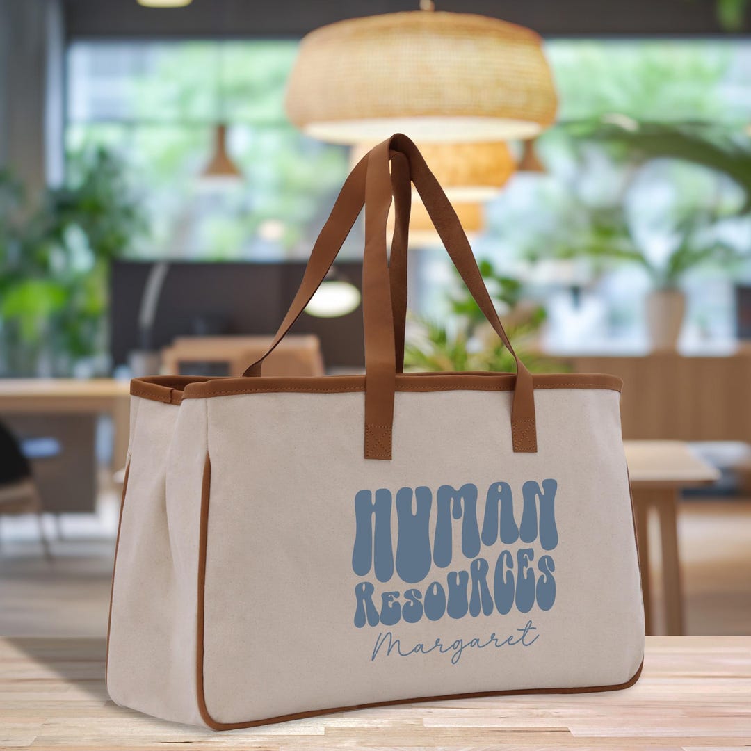 Personalized HR Tote Bag Custom Human Resources Team Gift Manager ...