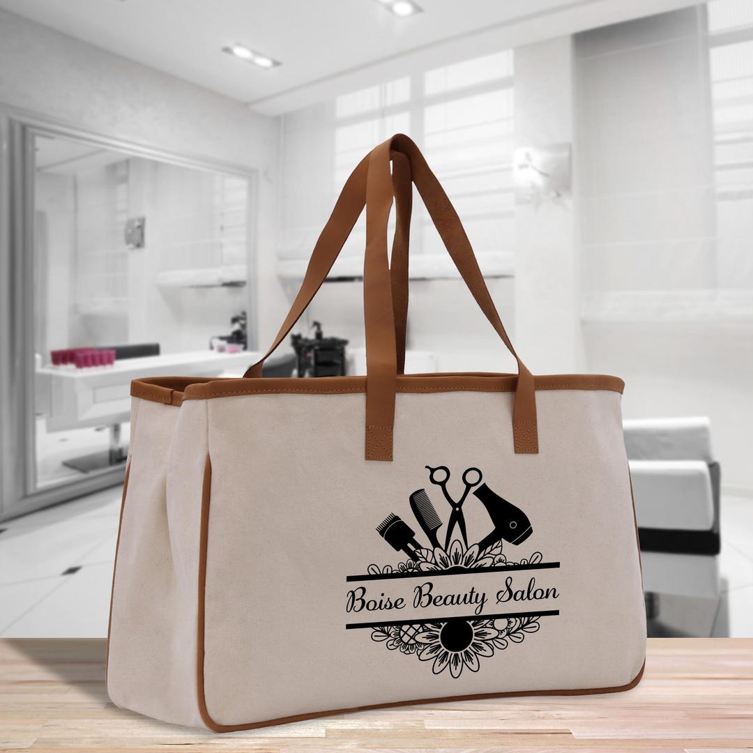 Personalized Hair Stylist Custom Cotton Canvas Tote Bag Hairdresser ...