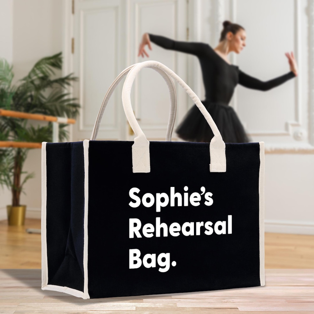 Personalized Rehearsal Tote Bag Custom Name Gift for Actors Dancers ...