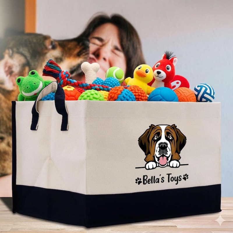 Giant Dog Toy Basket - Etsy