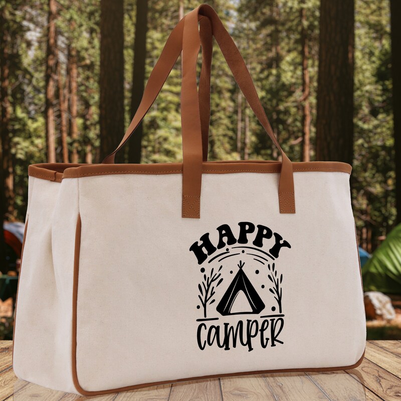 Happy Camper Tote - Etsy