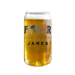 Personalized 20 Oz Beer Cups Custom Tall Boy Beer Can Glass for Wedding ...