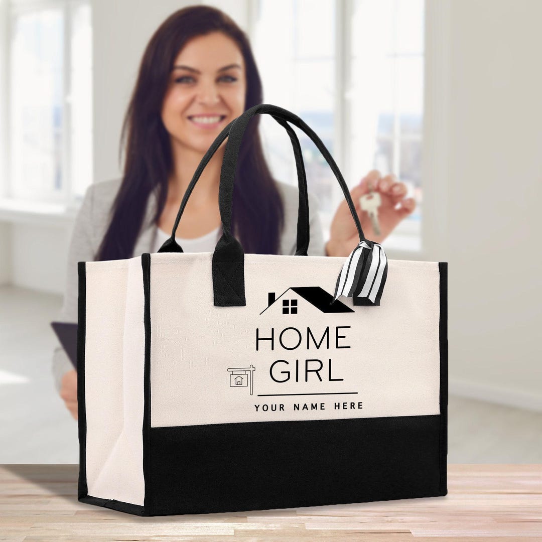 Personalized Realtor Tote Bag: Custom Real Estate Agent Gift - Etsy