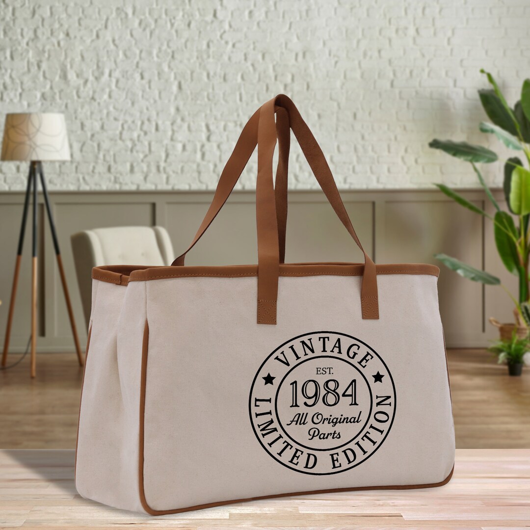 Vintage 1984 Limited Edition 40 Age Birthday Cotton Canvas Bag 40th ...
