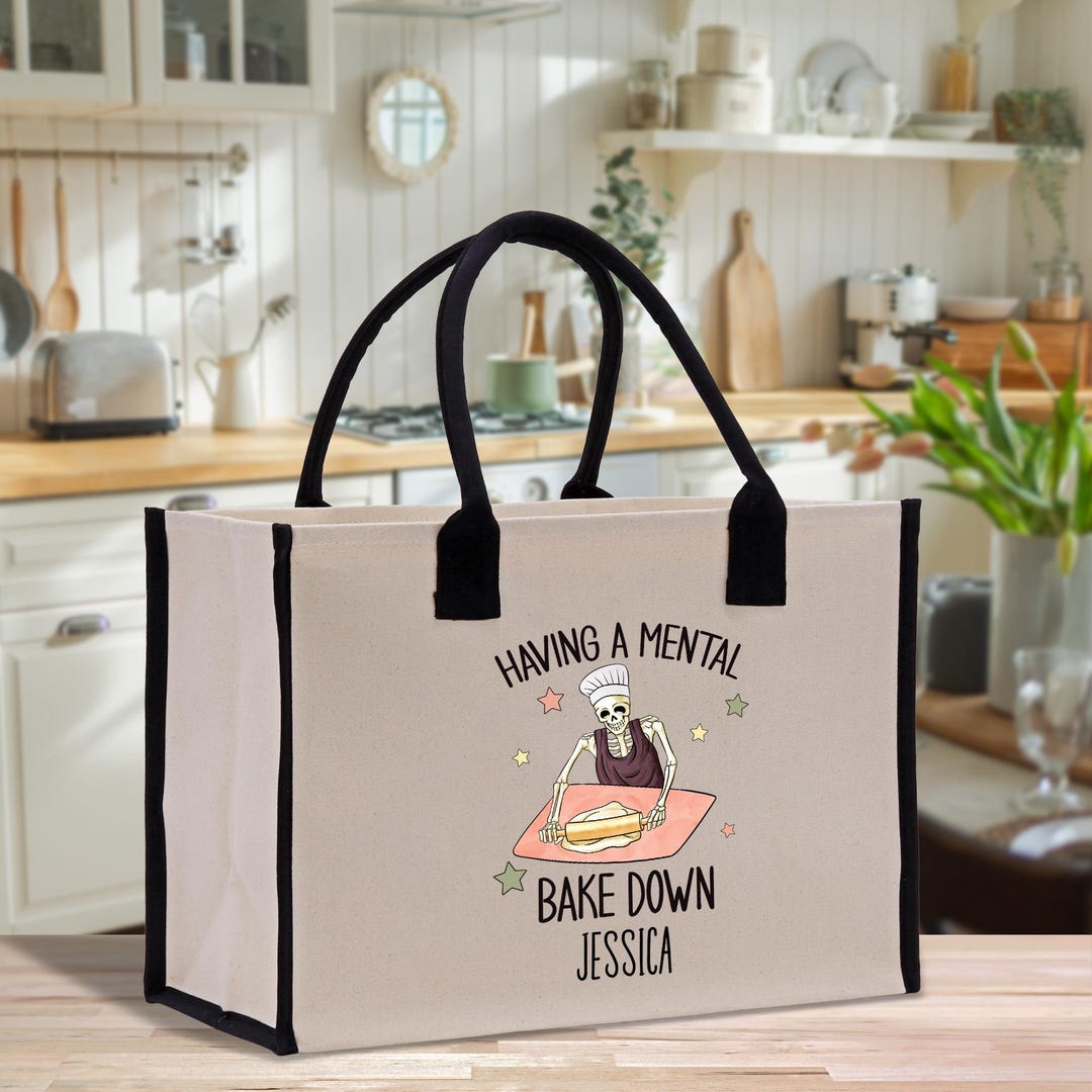 Personalized Baking Tote Bag: Custom Cotton Canvas Baker Gift (PBGT1010 ...