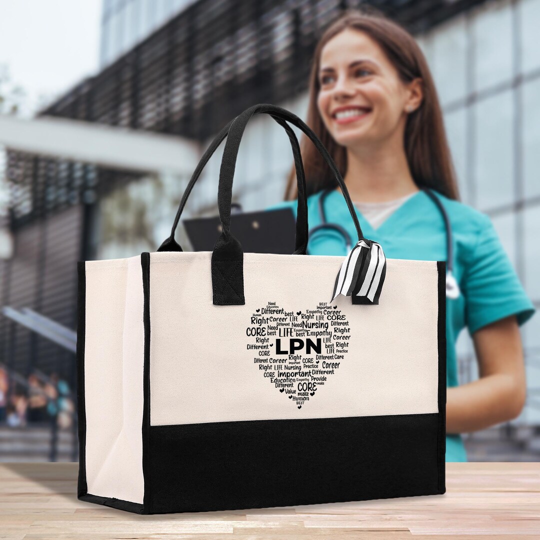LPN Licensed Practical Nurse Canvas Tote Bag: Future Nurse Nursing ...